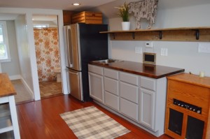Beech butcher block countertops – stained and sealed